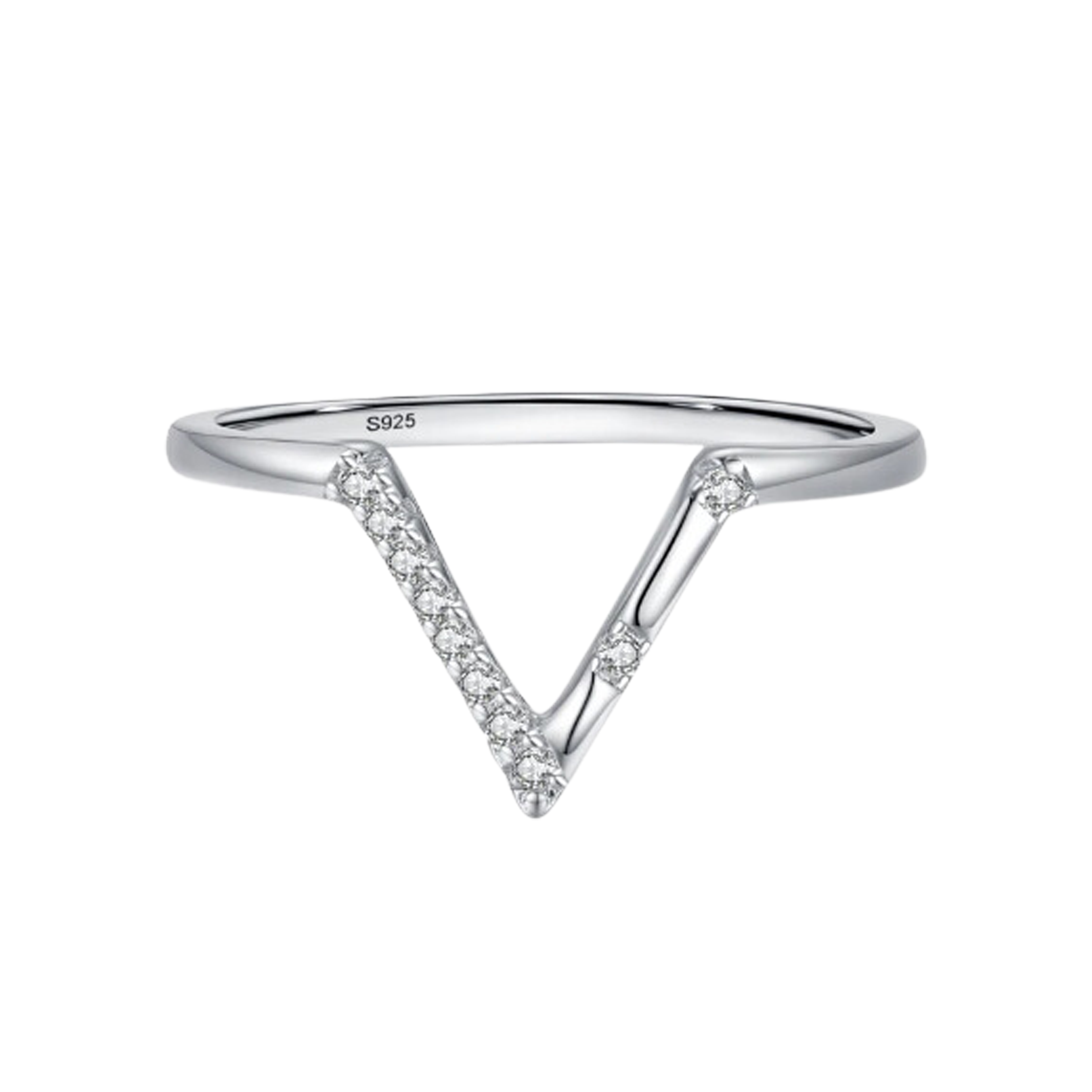 Landing Dock V-Shaped Crystal Stacking Ring – Written in the Stars